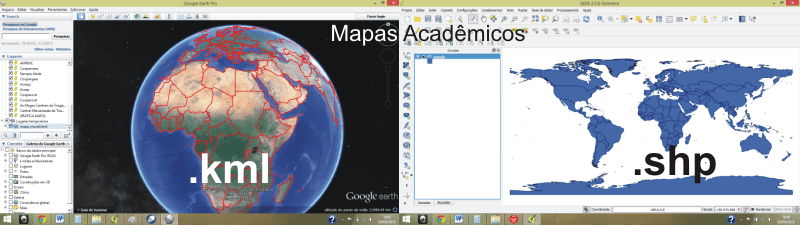 Download arquivos shapefiles e kml Mapa Mundi – Mapas Acadêmicos